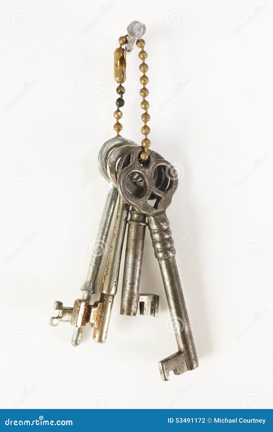 Old Keys Hanging On A Wall Royalty-Free Stock Photography ...
