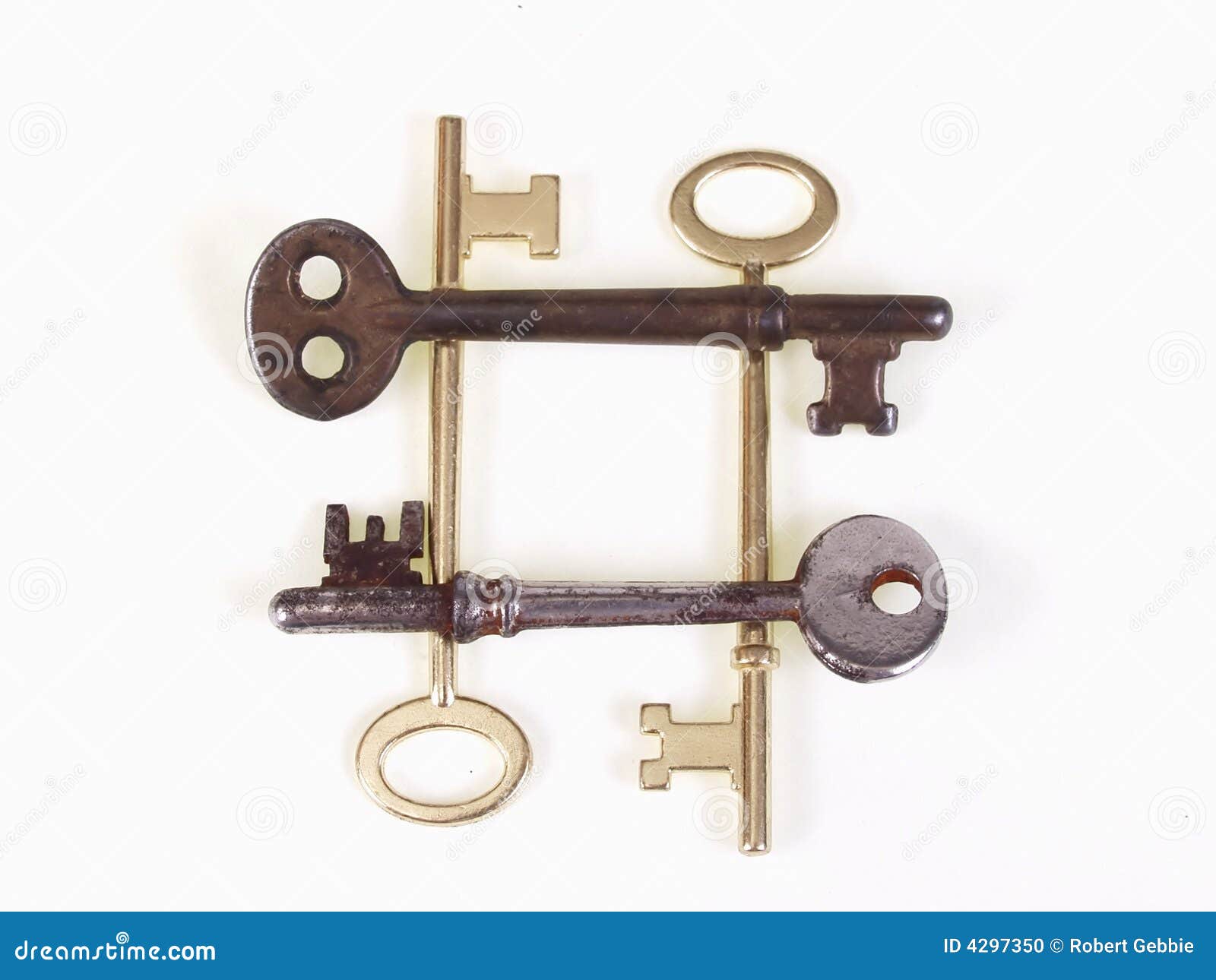 Old Keys in a square stock photo. Image of lock, open - 4297350