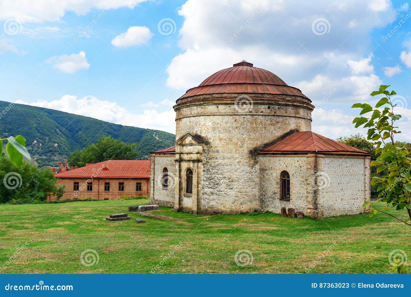 Old Khan mosque. Sheki stock image. Image of azerbaijan - 87363023