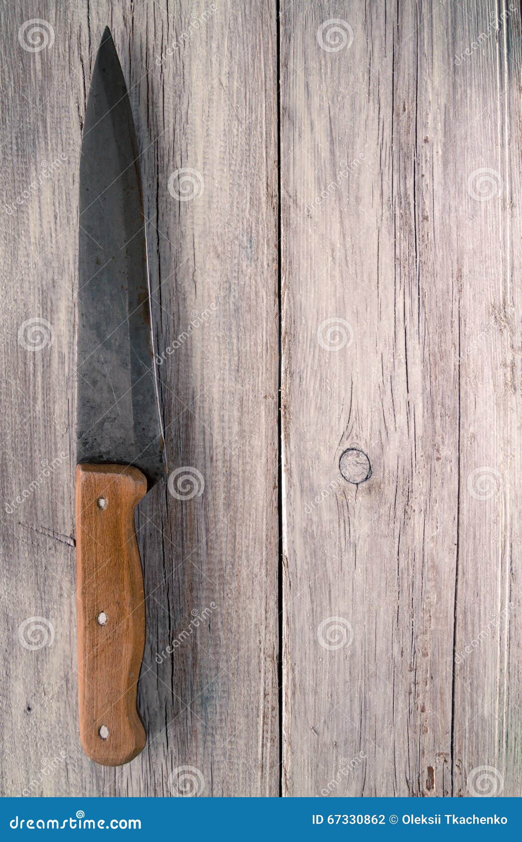 Old kitchen knife stock photo. Image of knife, textured - 67330862