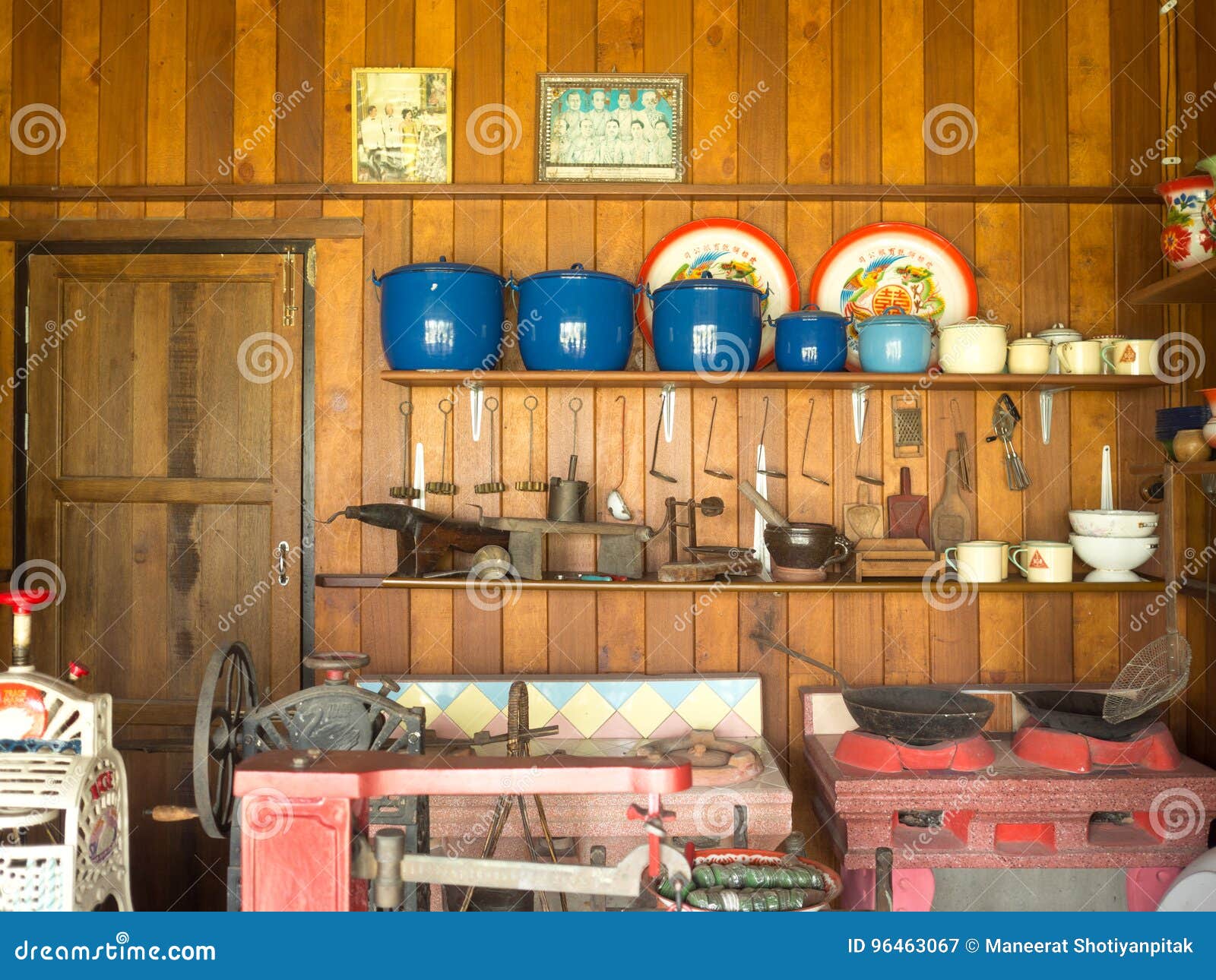 Old Kitchen Room of Thai Style Stock Image - Image of cook, stone: 96463067
