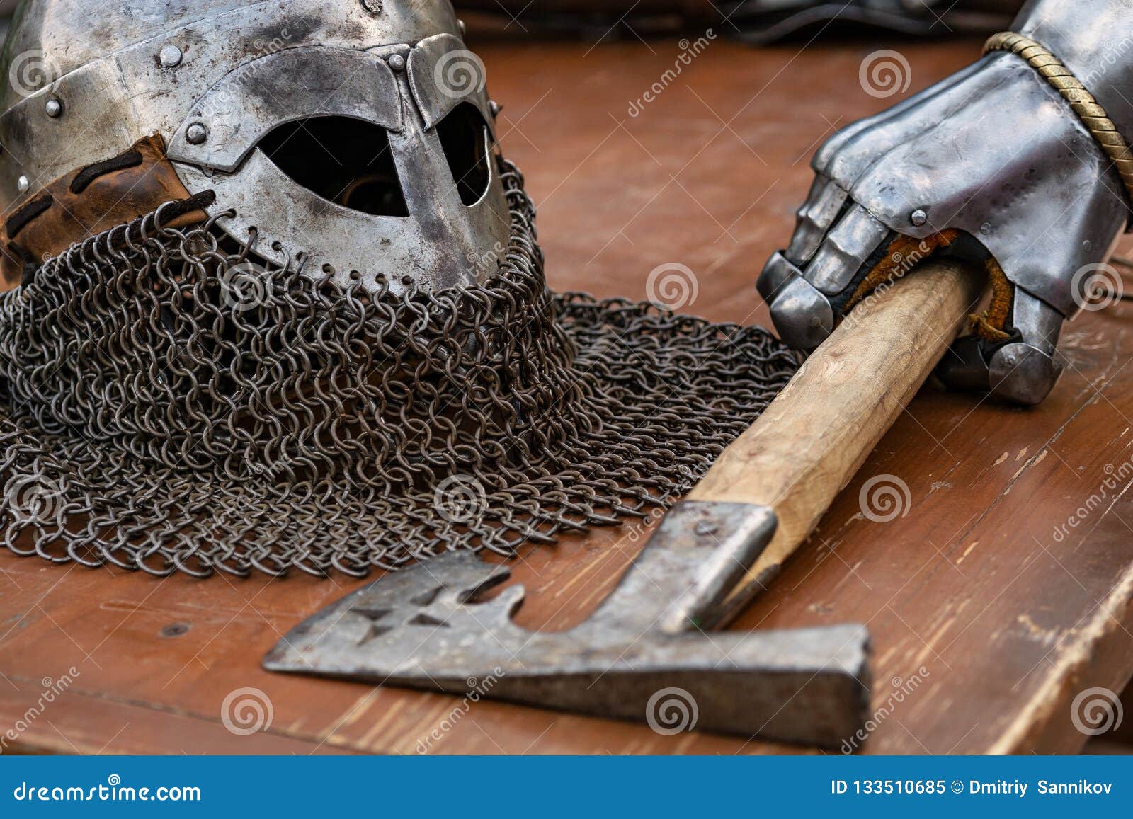 Old knight armor is lying stock image. Image of battle - 133510685