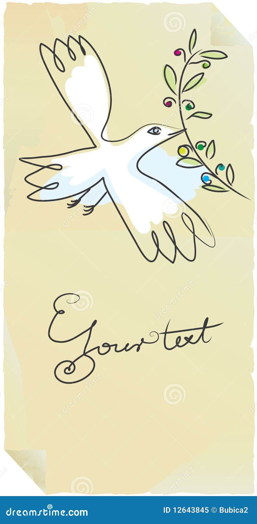 Peace Bird Logo Vector Illustration | CartoonDealer.com #11808816