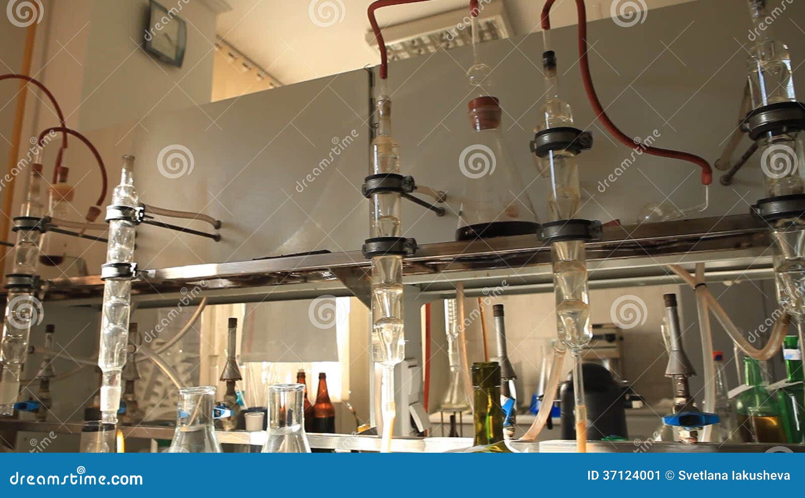 Old laboratory stock footage. Video of testtube, test - 37124001