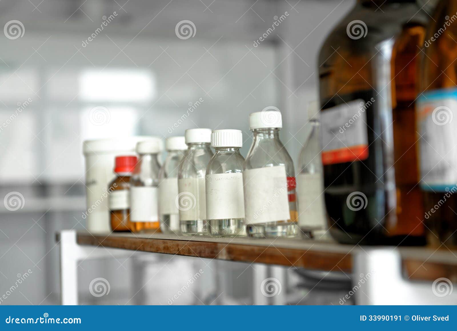 Old Laboratory with a Lot of Bottles Stock Image - Image of pharmacy ...