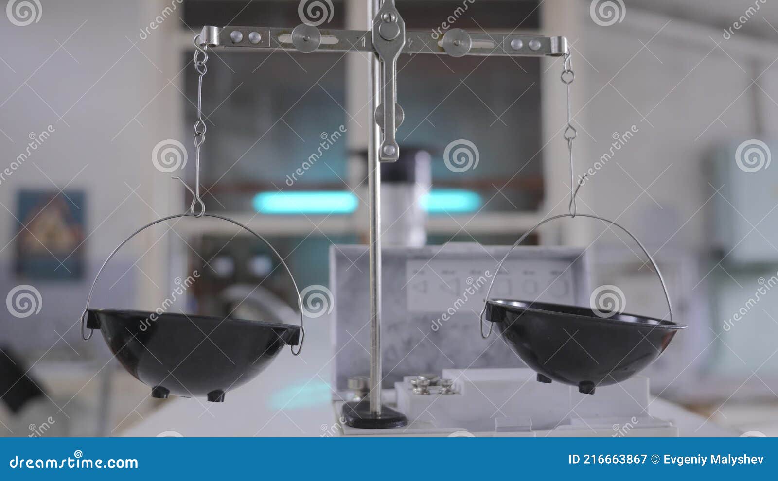 Old Laboratory Scales on a White Background Stock Video - Video of jury ...