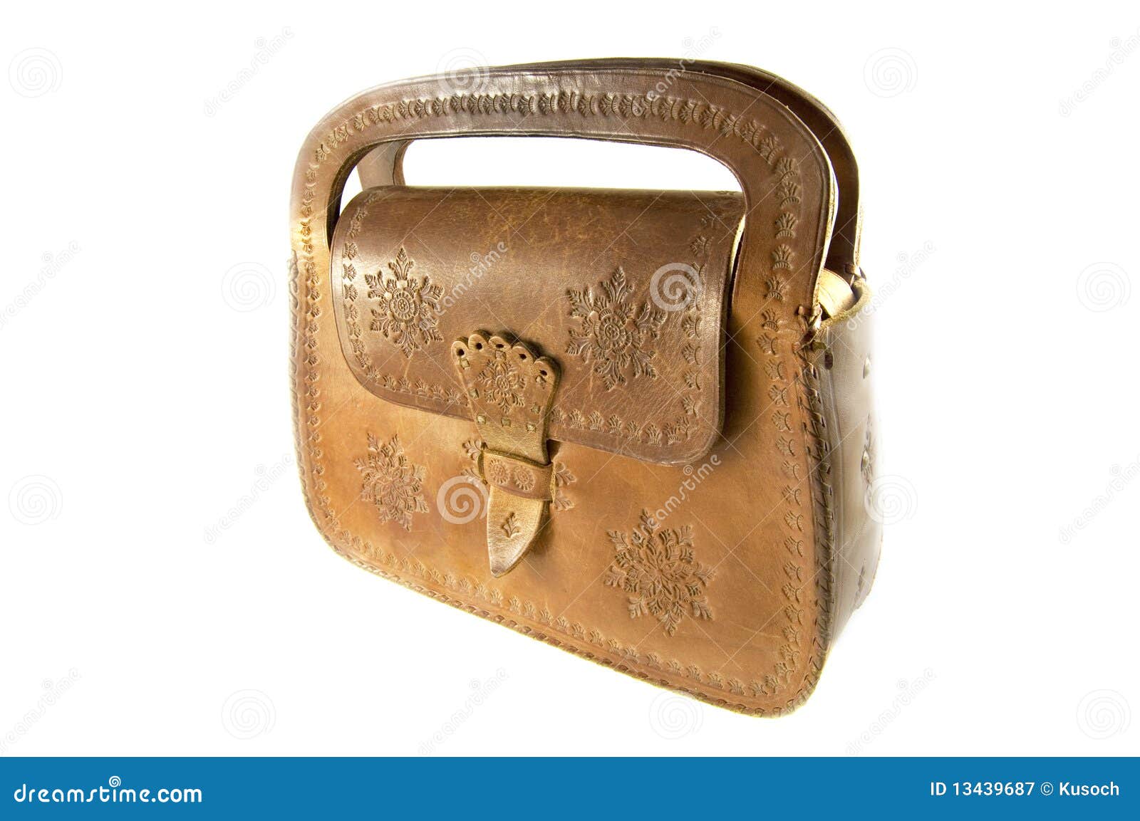 Old Ladies Bag Made of a Skin Stock Image - Image of holdall, handbag ...
