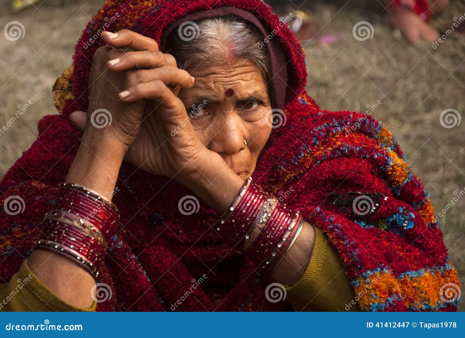 The Old Lady Looking at the Camera Editorial Photography - Image of ...