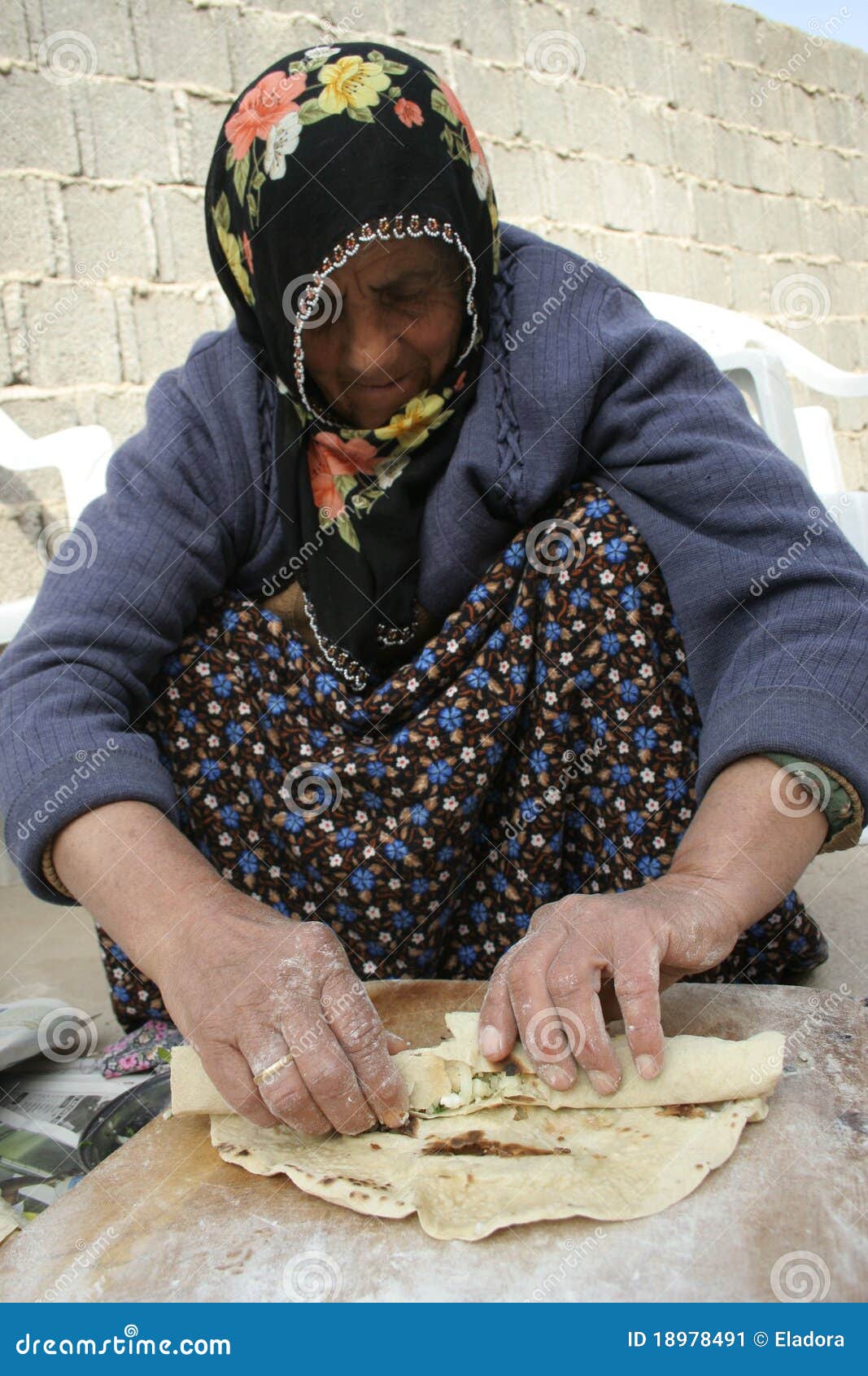 Lady Making Kissy Face During Religious Processions During Dia De Los ...
