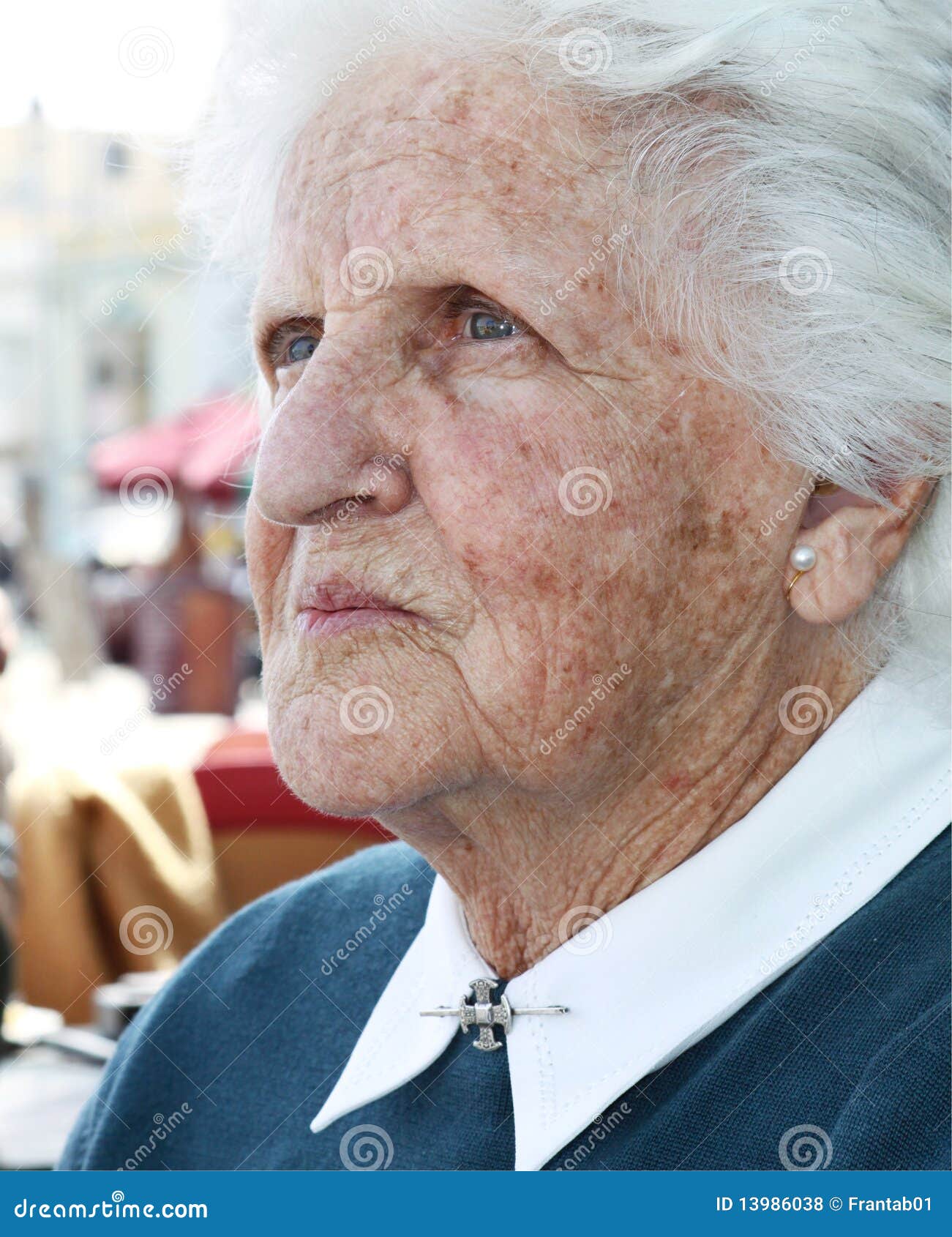 Old lady portrait stock photo. Image of caucasian, stain - 13986038