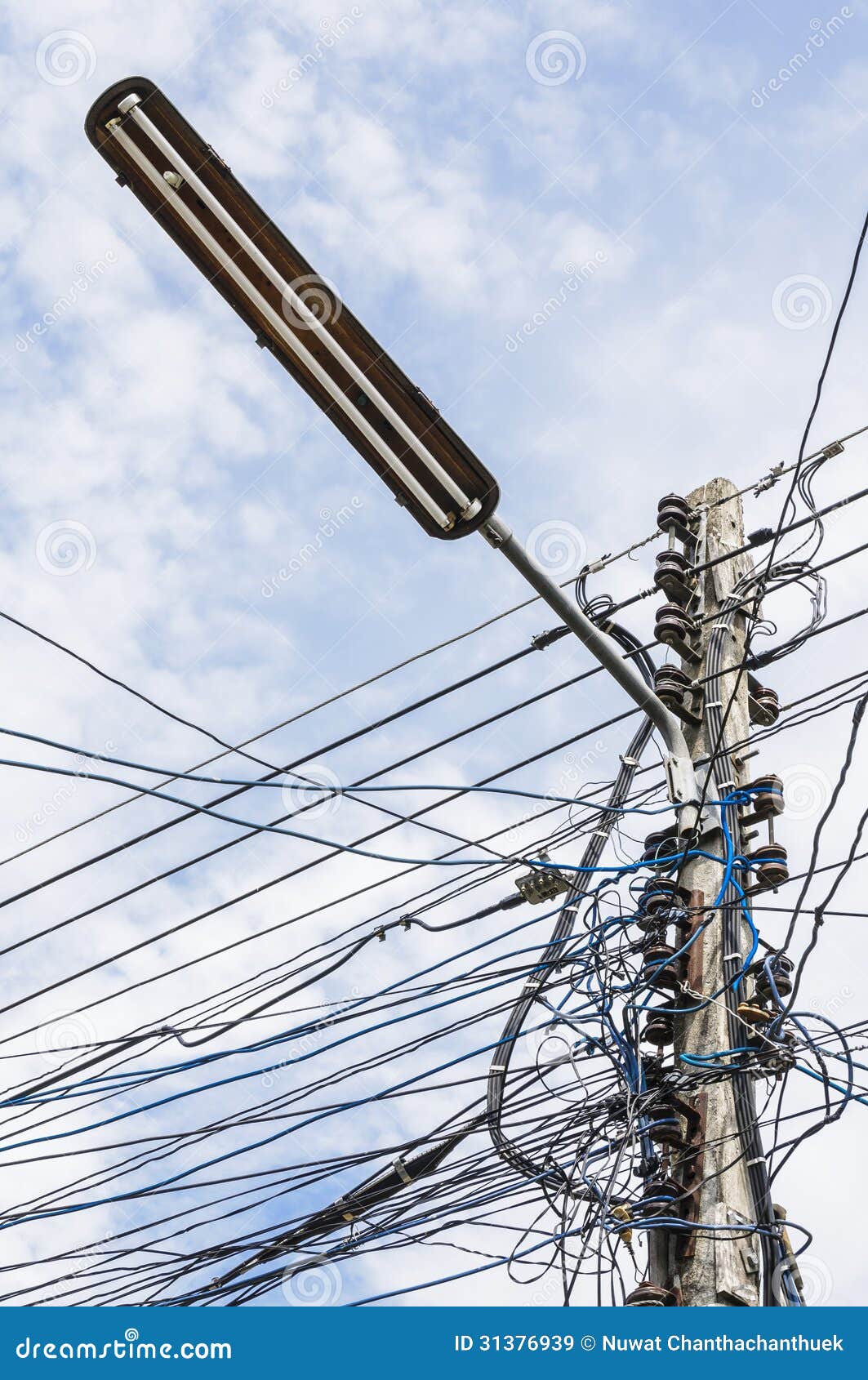 Old lamp post electricity stock image. Image of post - 31376939