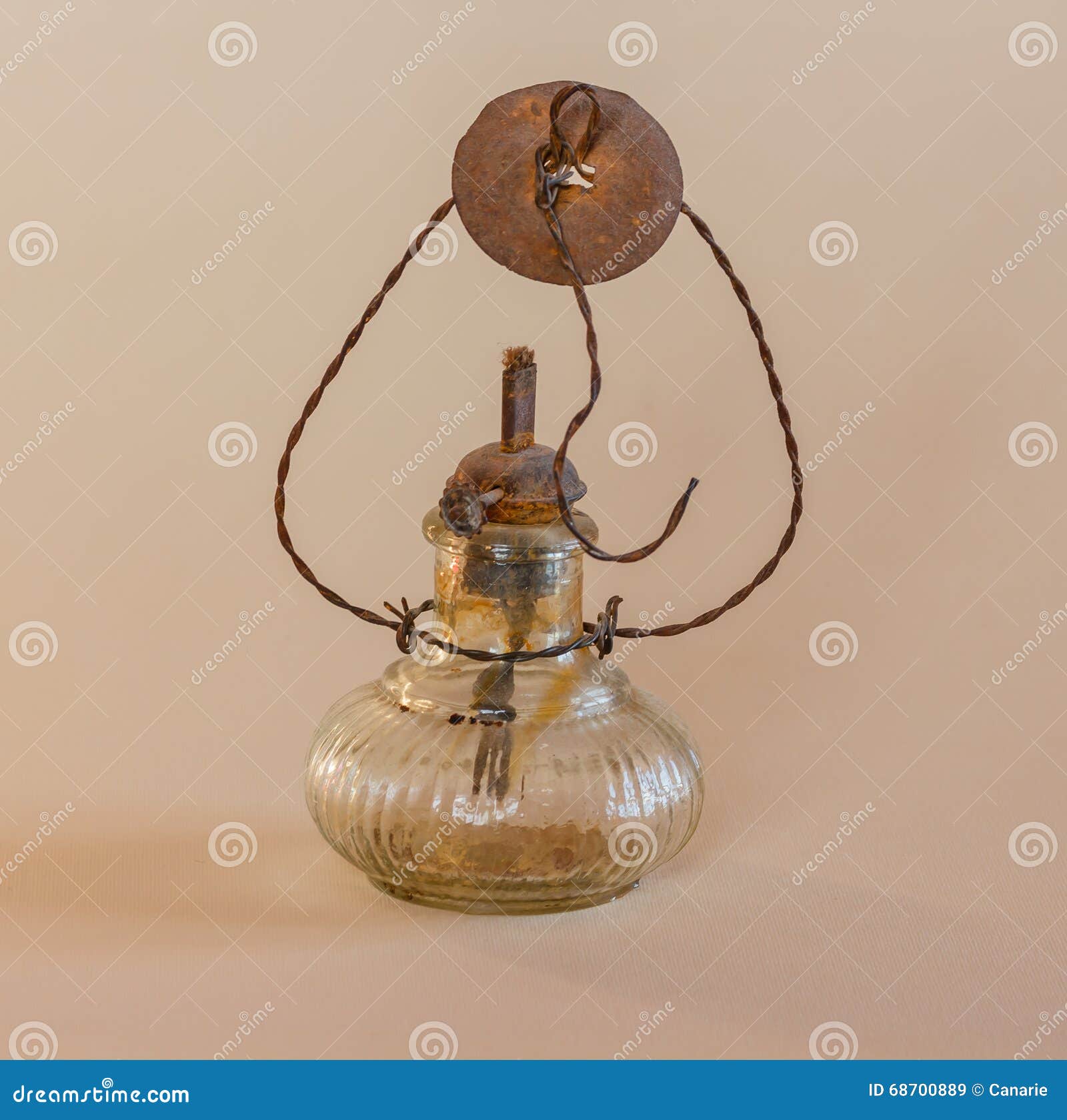 An Old Lamp To Work in the Fields Stock Image - Image of ancient, night ...