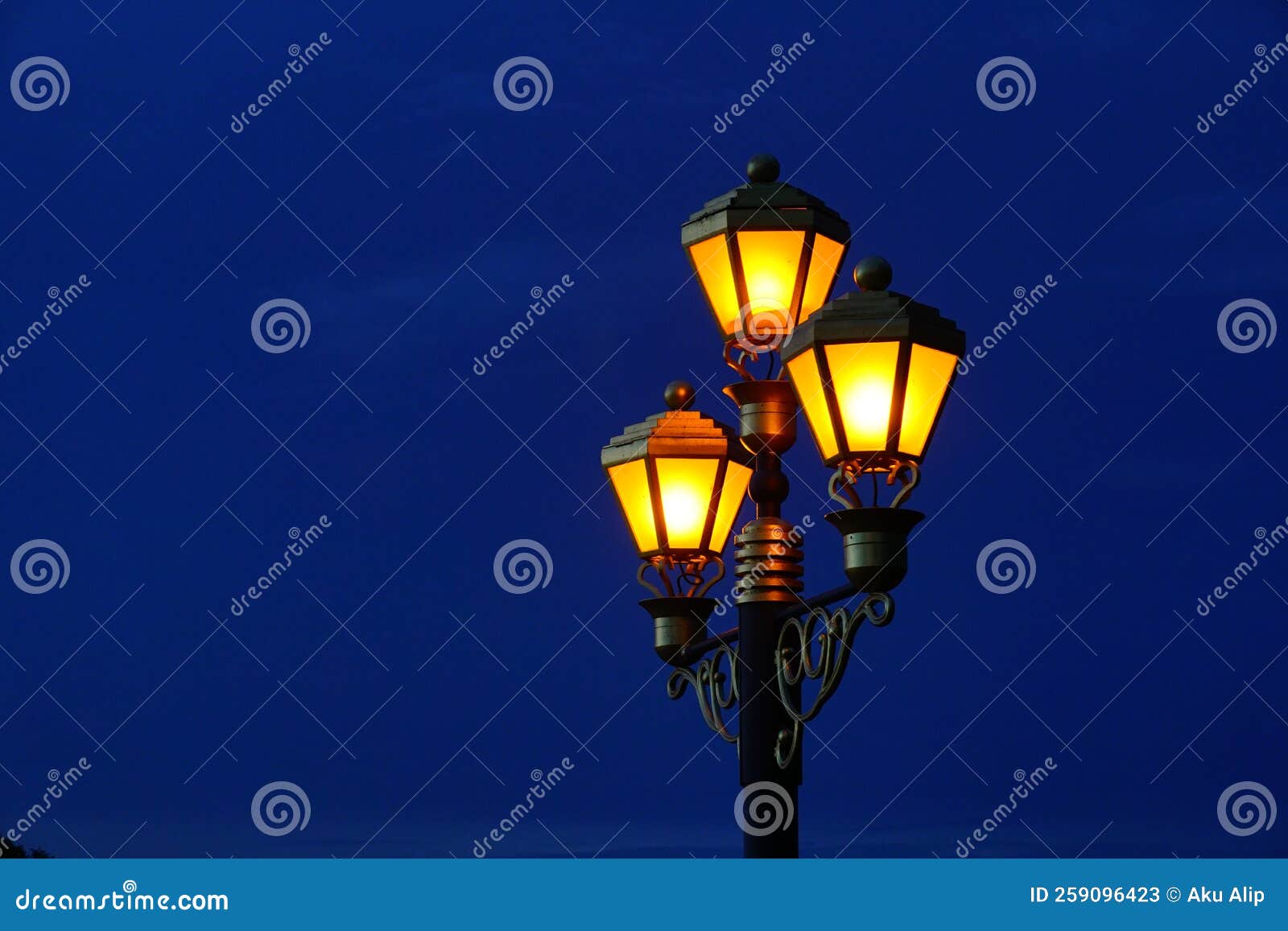 Old Lamps Light Pole Lantern Stock Image - Image of cloud, capital ...