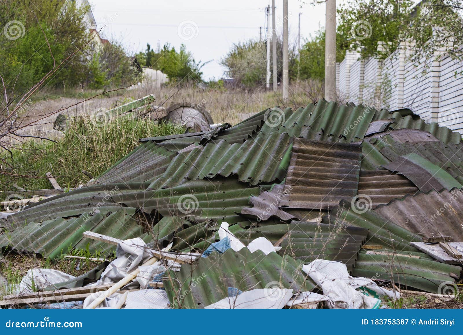 Old Landfill in the Street. Stock Image - Image of junk, refuse: 183753387