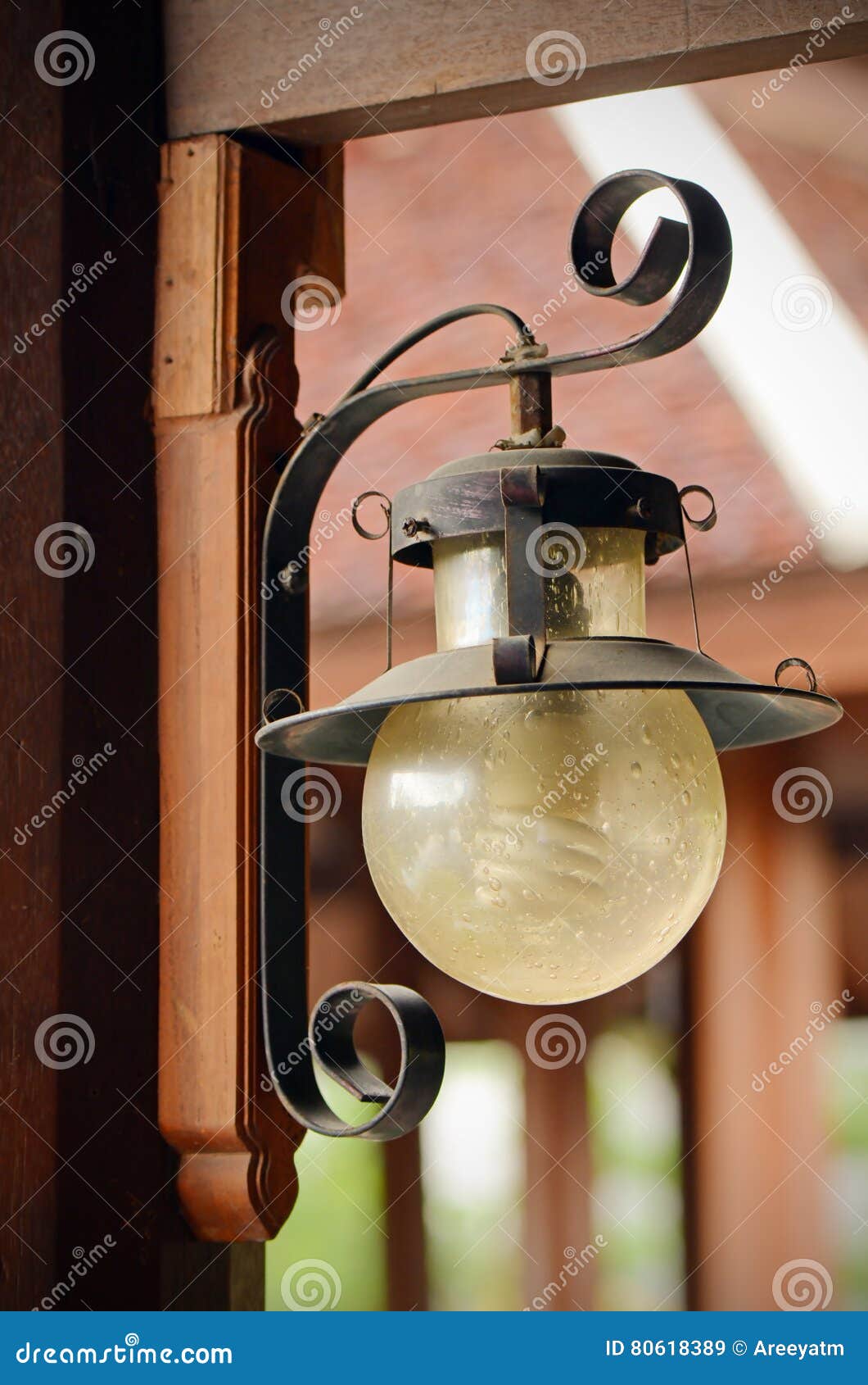 Old Lantern in Vintage Style. Stock Image - Image of blank, light: 80618389