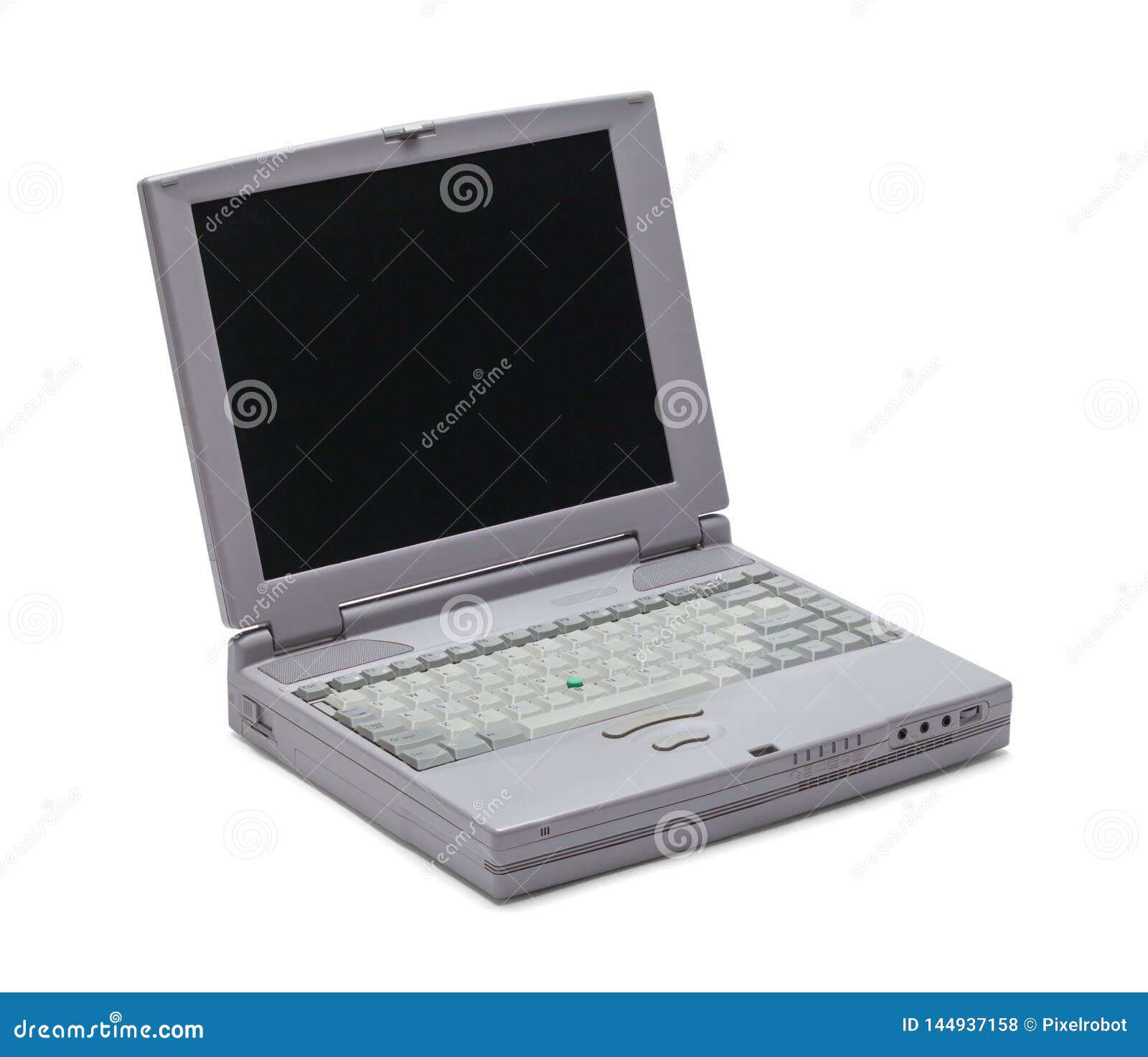 Old Laptop Computer stock photo. Image of business, blank - 144937158