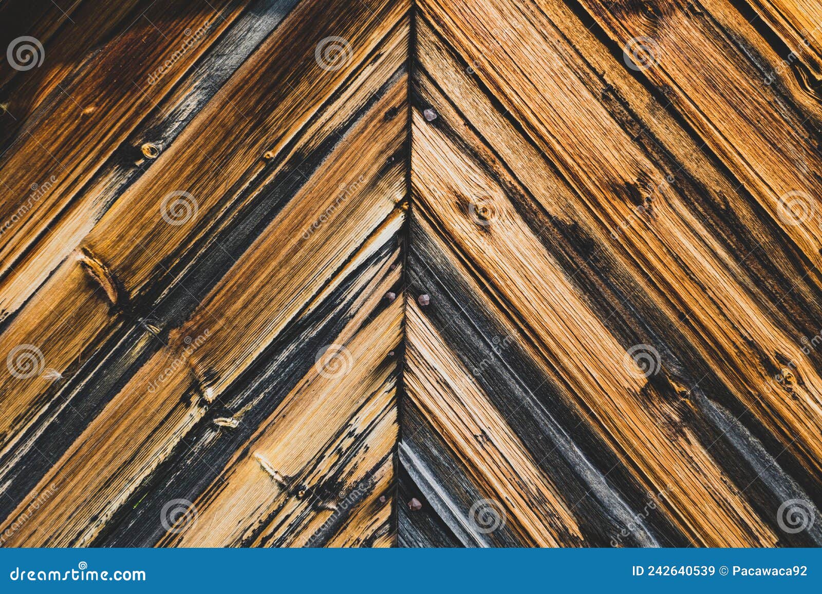 Really Old Larch Wooden Texture. Texture of Old Boards with Forged ...
