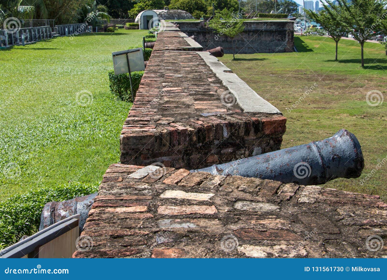 The Old Large Caliber Cannon Stock Photo - Image of castle, harbor ...