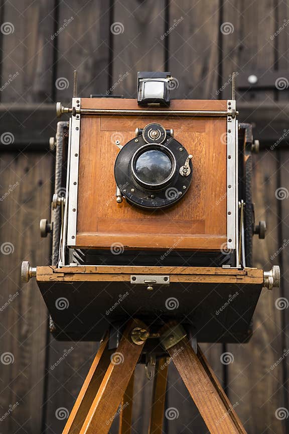 Old large format camera stock image. Image of classic - 142991367