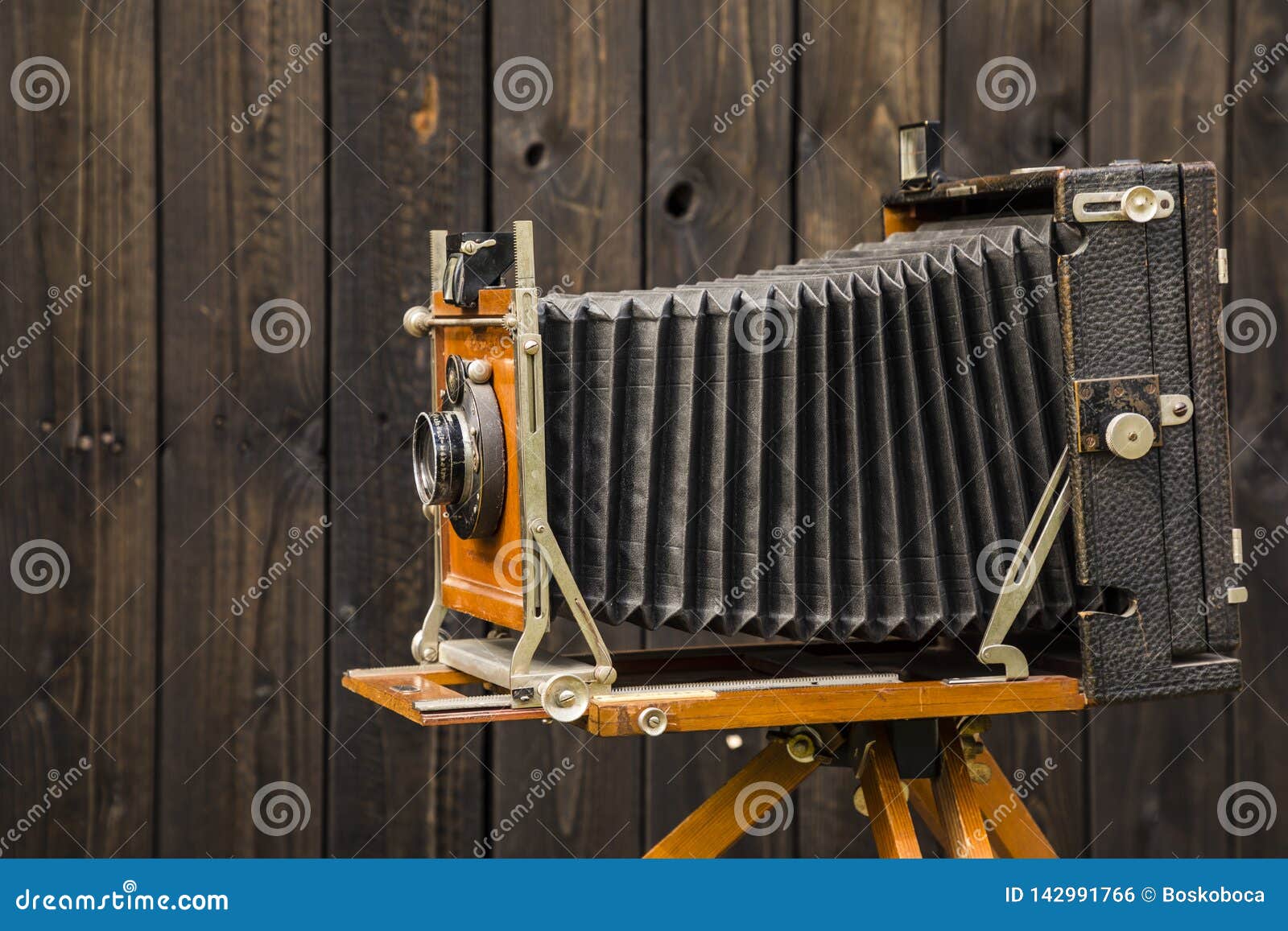 Old large format camera stock photo. Image of antique - 142991766