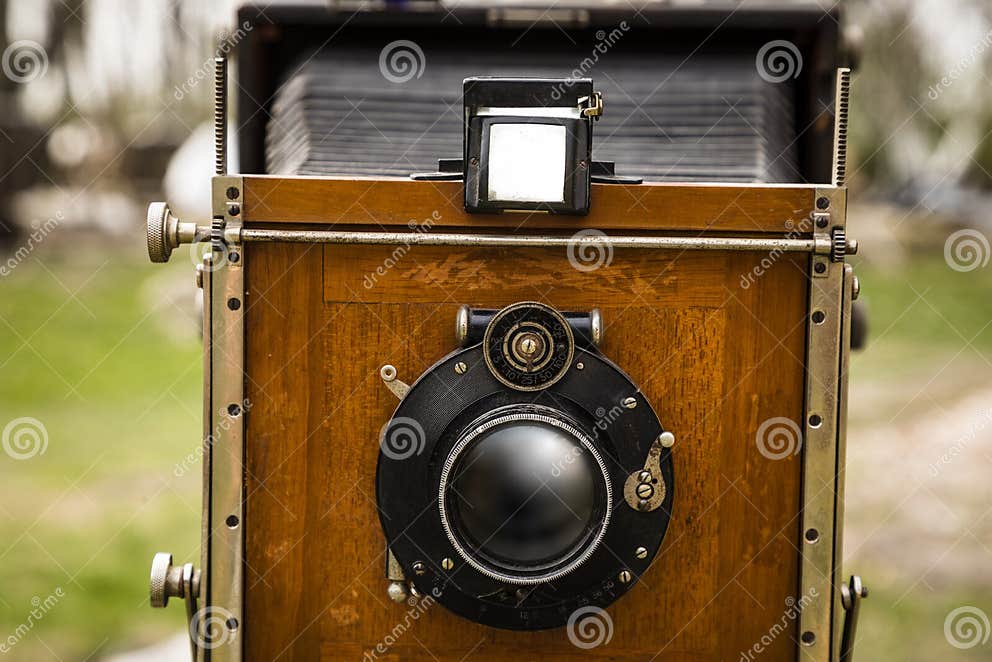 Old large format camera stock photo. Image of large - 142991406