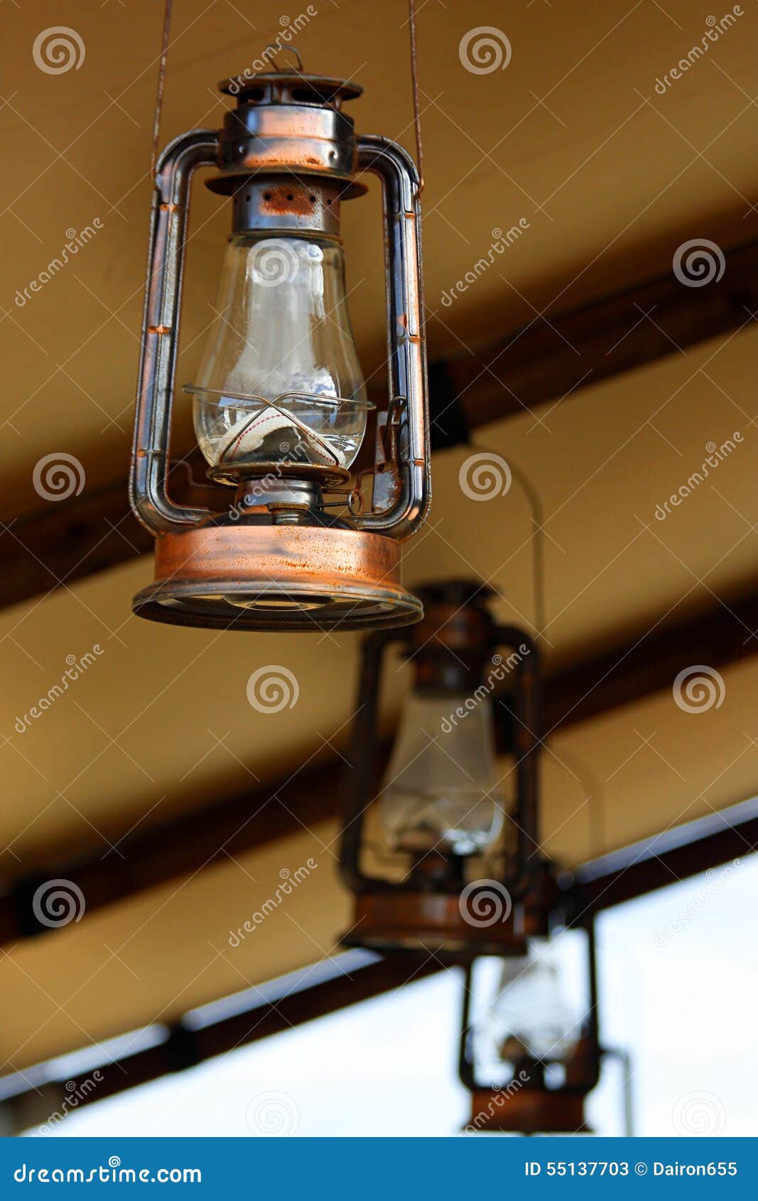Old Latern stock image. Image of bright, wooden, iron - 55137703