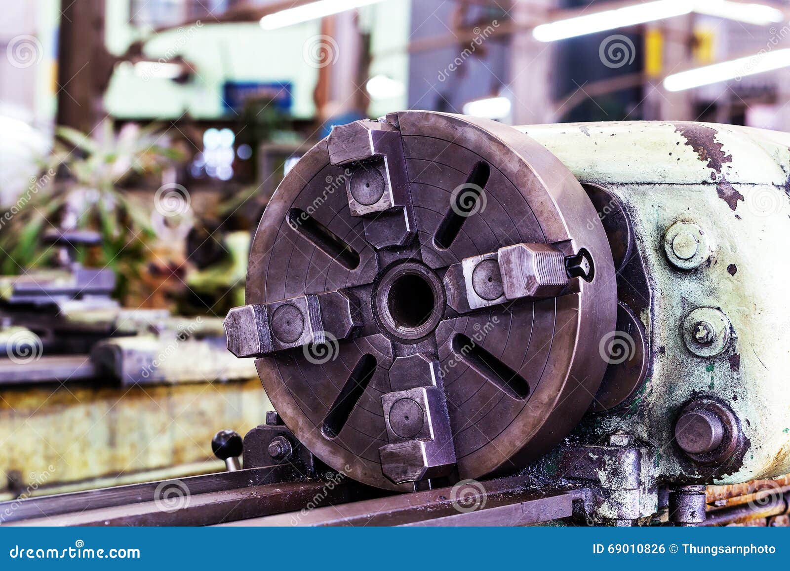 Old lathe machine stock photo. Image of vintage, manufacture - 69010826