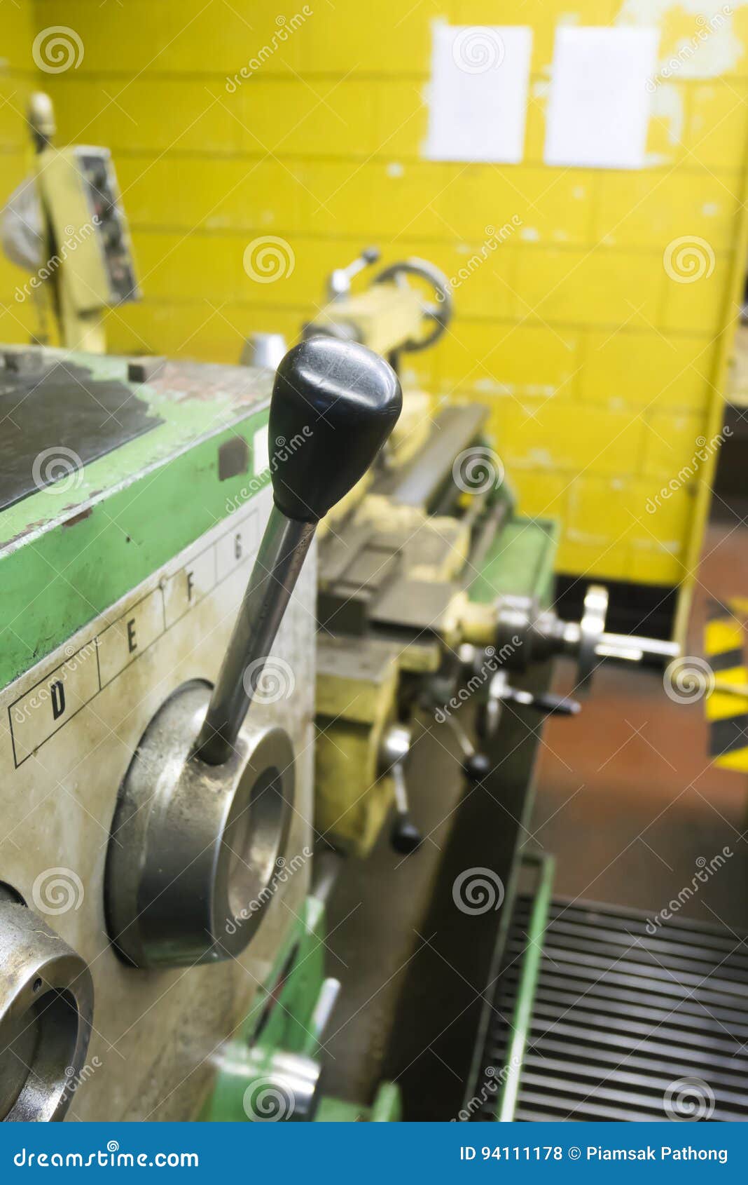 Old lathe machine stock photo. Image of industry, isolated - 94111178