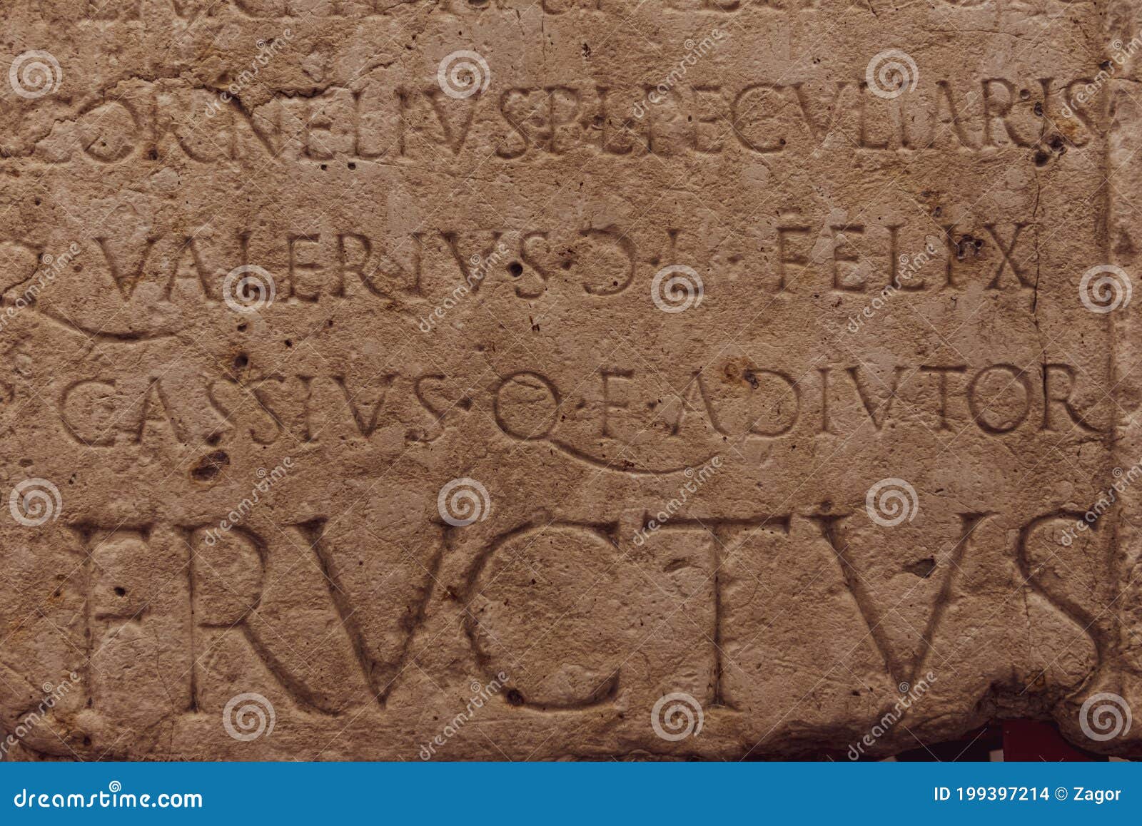 Old latin inscription stock photo. Image of texture - 199397214