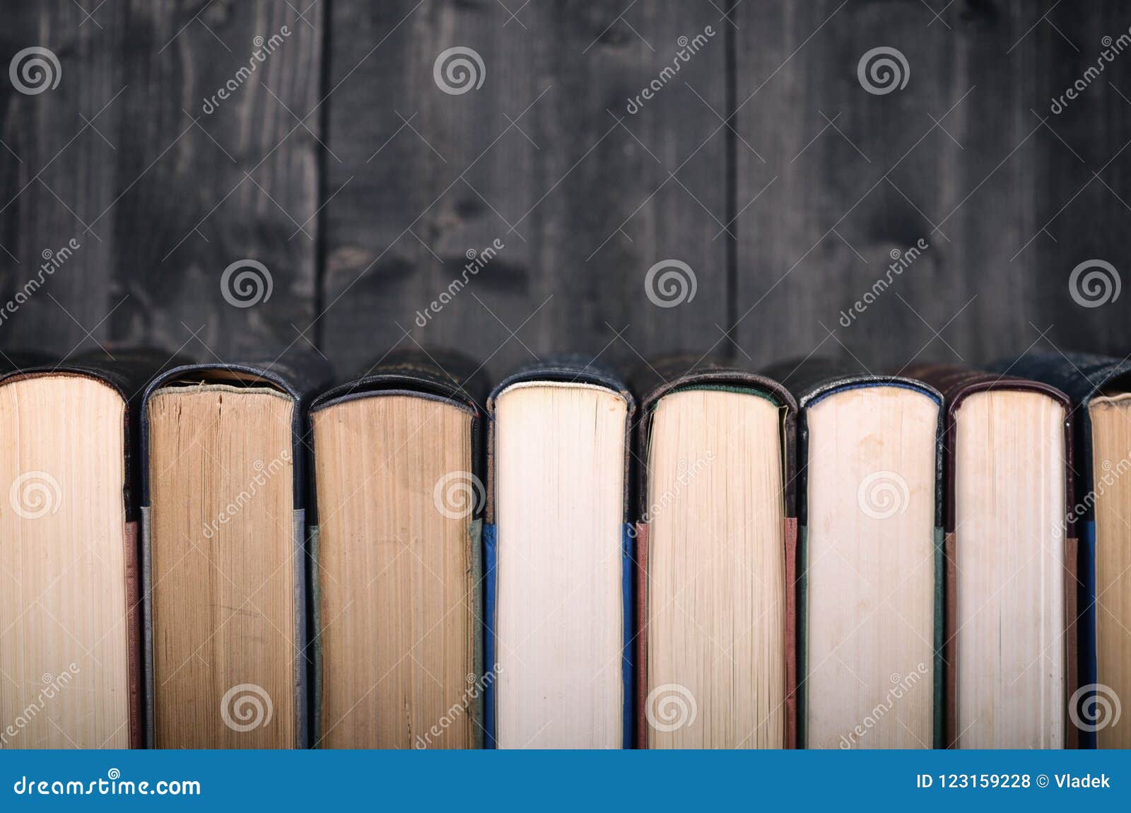 Old Law Books on the Black Wooden Background. Stock Photo - Image of ...