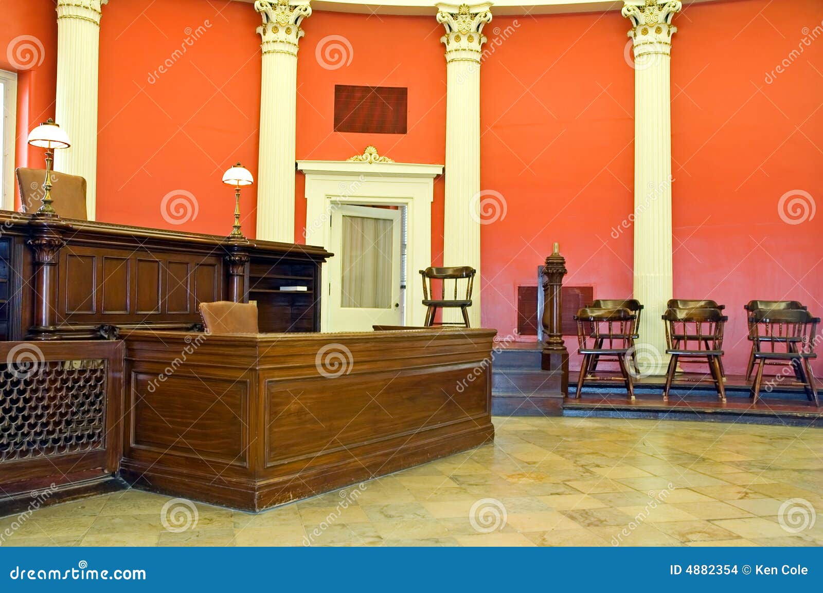 Old law courtroom stock photo. Image of historic, judging - 4882354