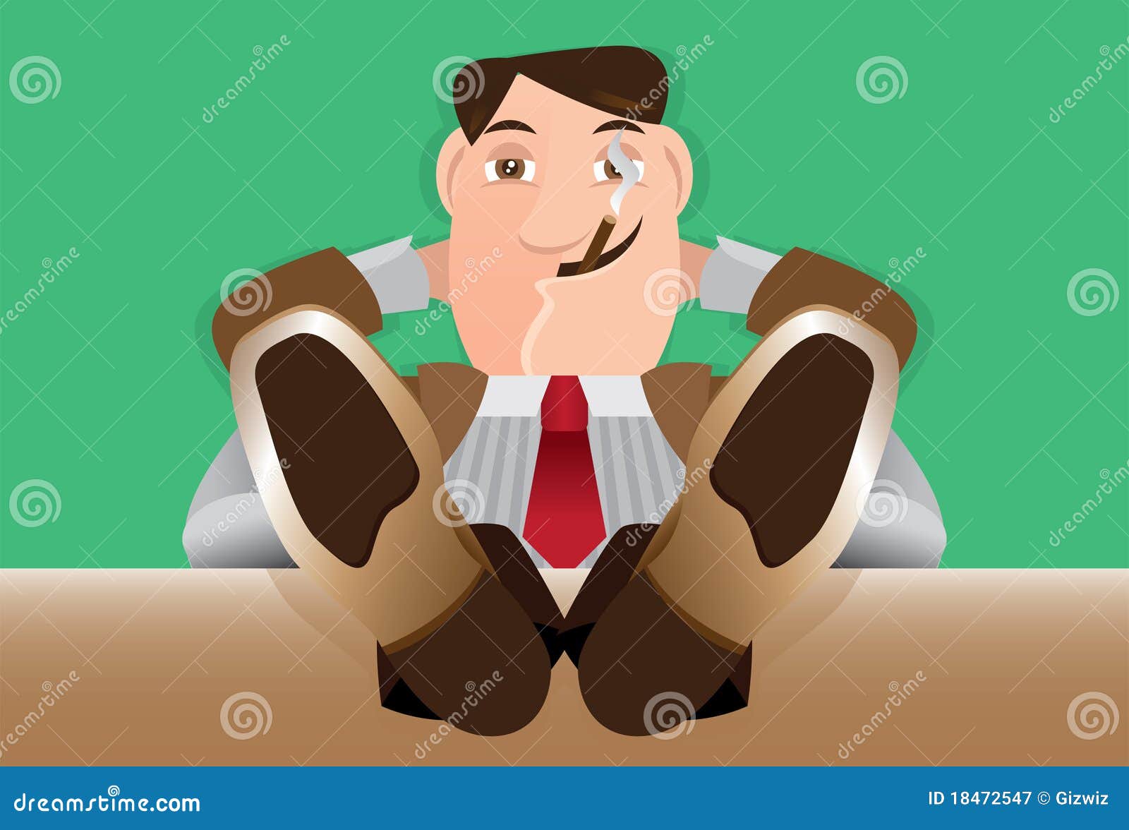 Old Lazy Boss stock vector. Illustration of boss, suit - 18472547
