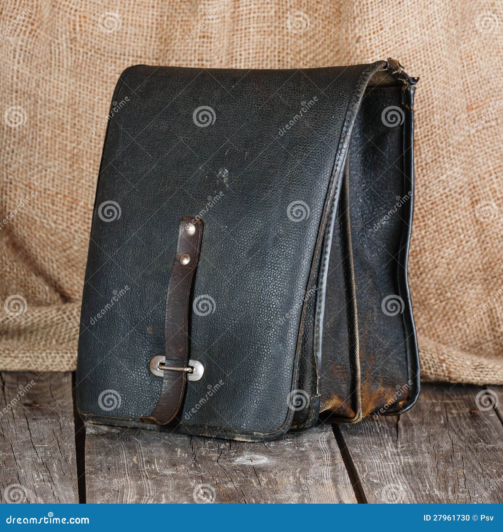 Old leather bag stock photo. Image of single, black, leather - 27961730