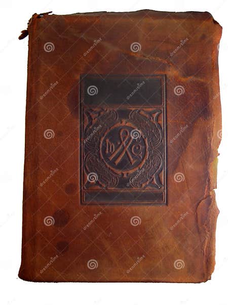 Old leather book cover stock photo. Image of antique, book - 1724136