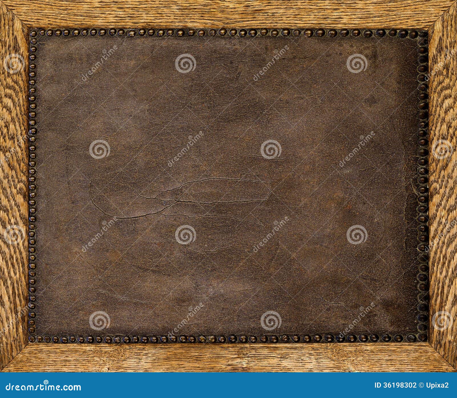 Leather Frame On The White Brick Wall And The Wood Floor,templa Stock ...