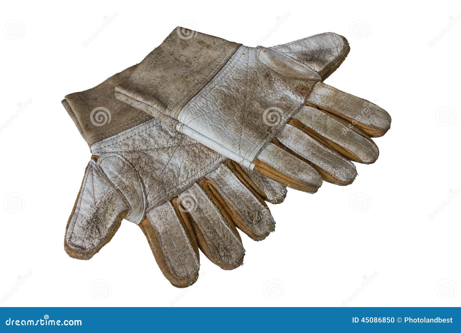 Old leather gloves stock photo. Image of dressing, dust - 45086850