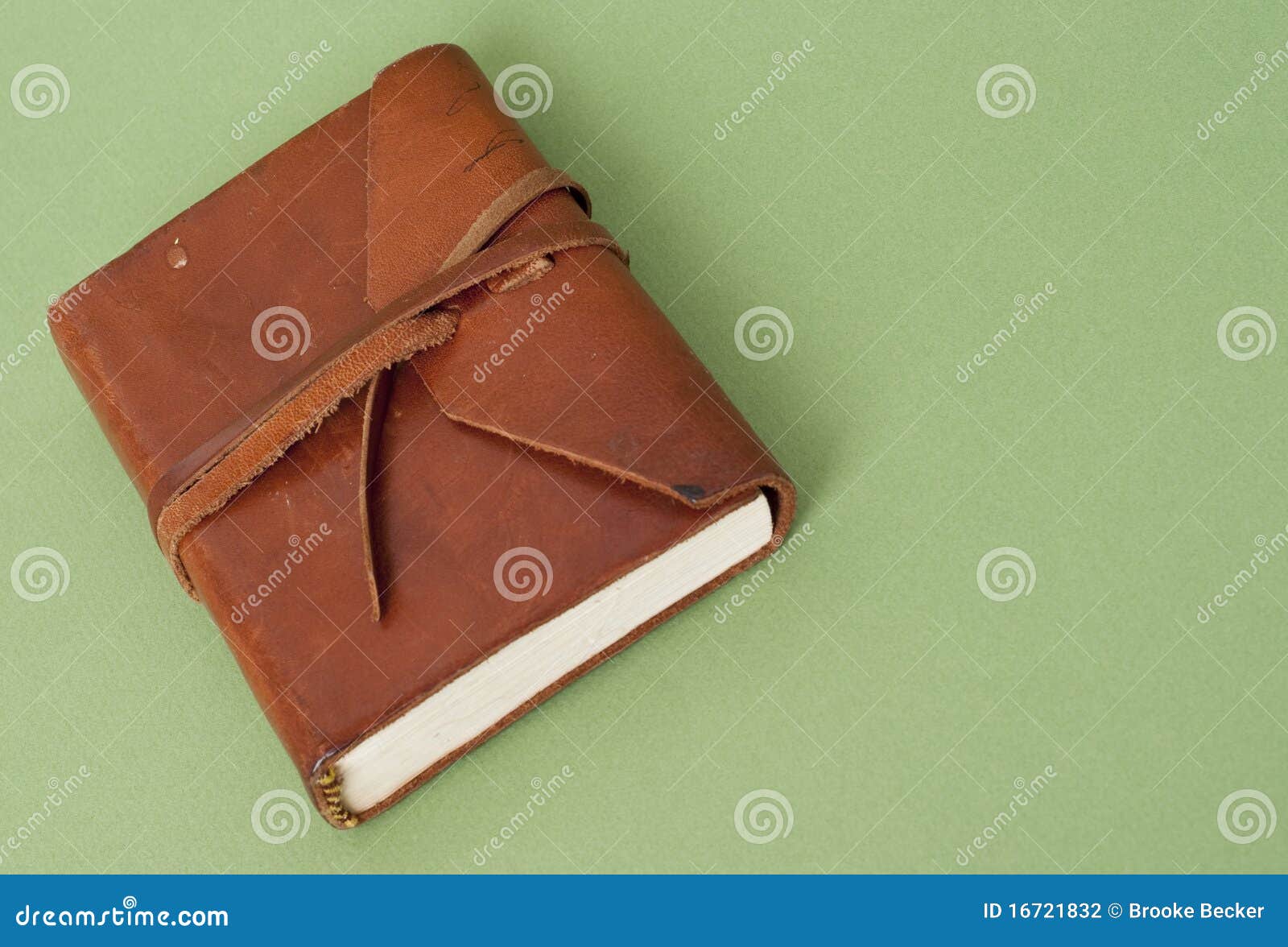 Old Leather Journal stock photo. Image of leather, studio - 16721832