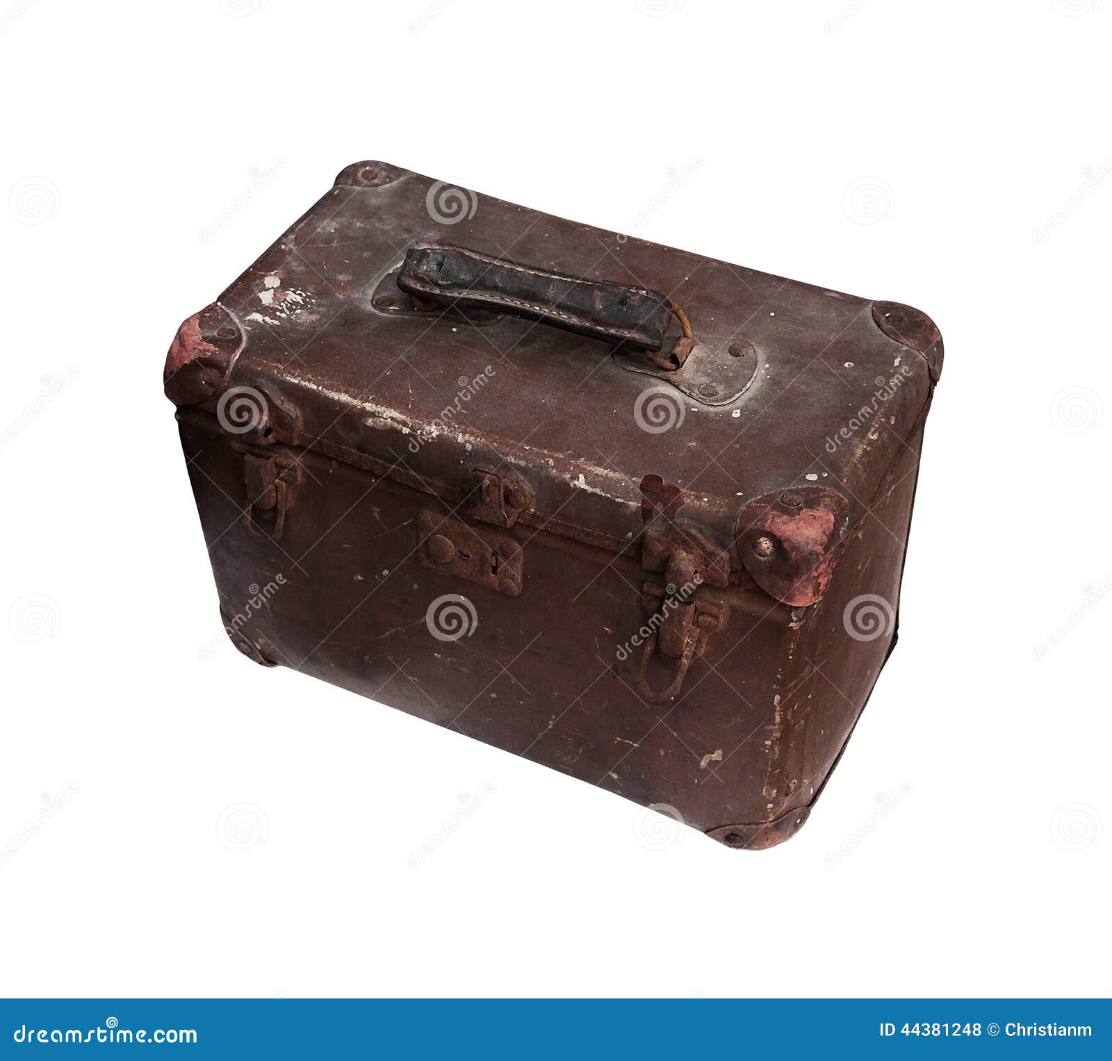 Old leather toolbox stock photo. Image of rusty, briefcase - 44381248
