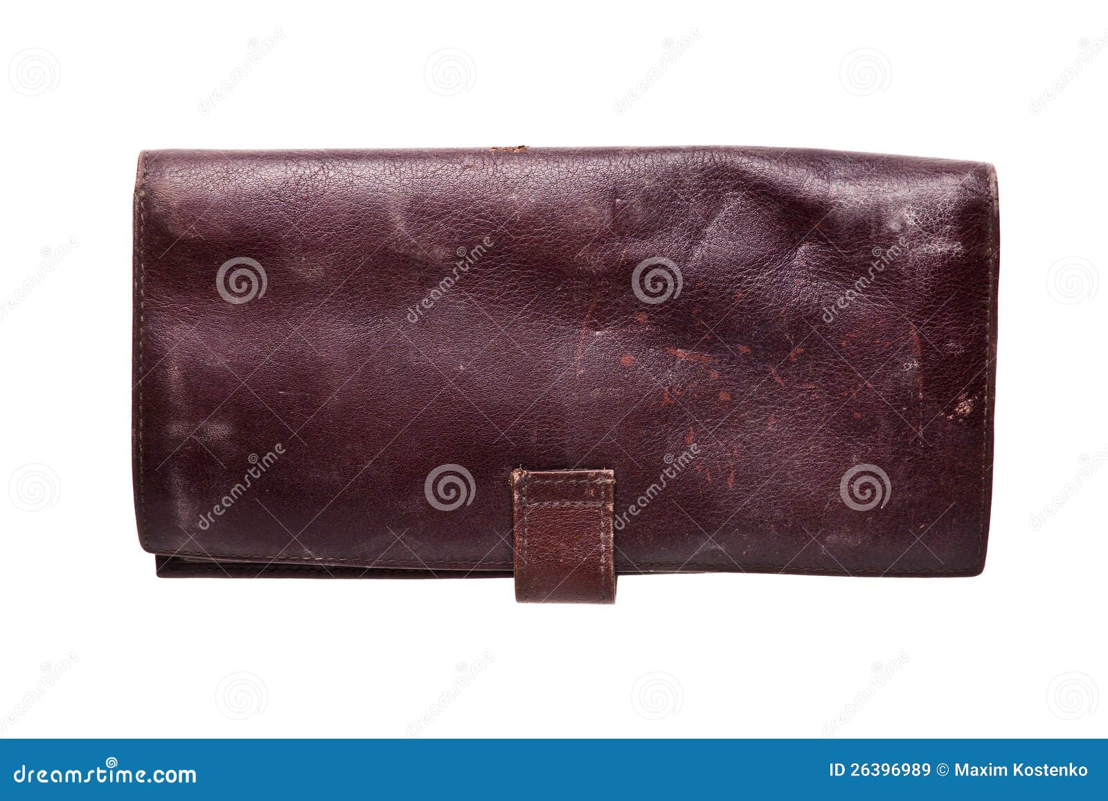 Old leather wallet stock image. Image of mens, necessities - 26396989