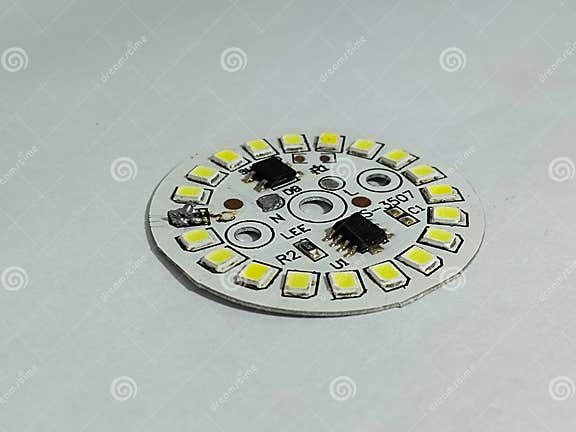 Old LED Bulb Isolated on White Background Stock Photo - Image of power ...