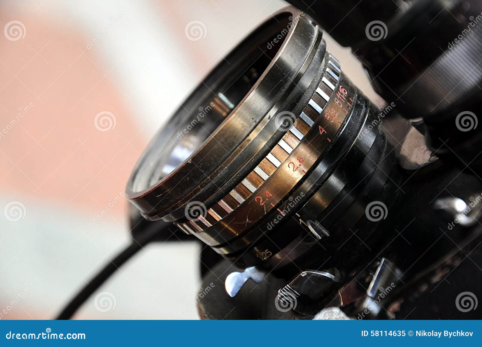Old lens stock image. Image of zoom, objective, optic - 58114635