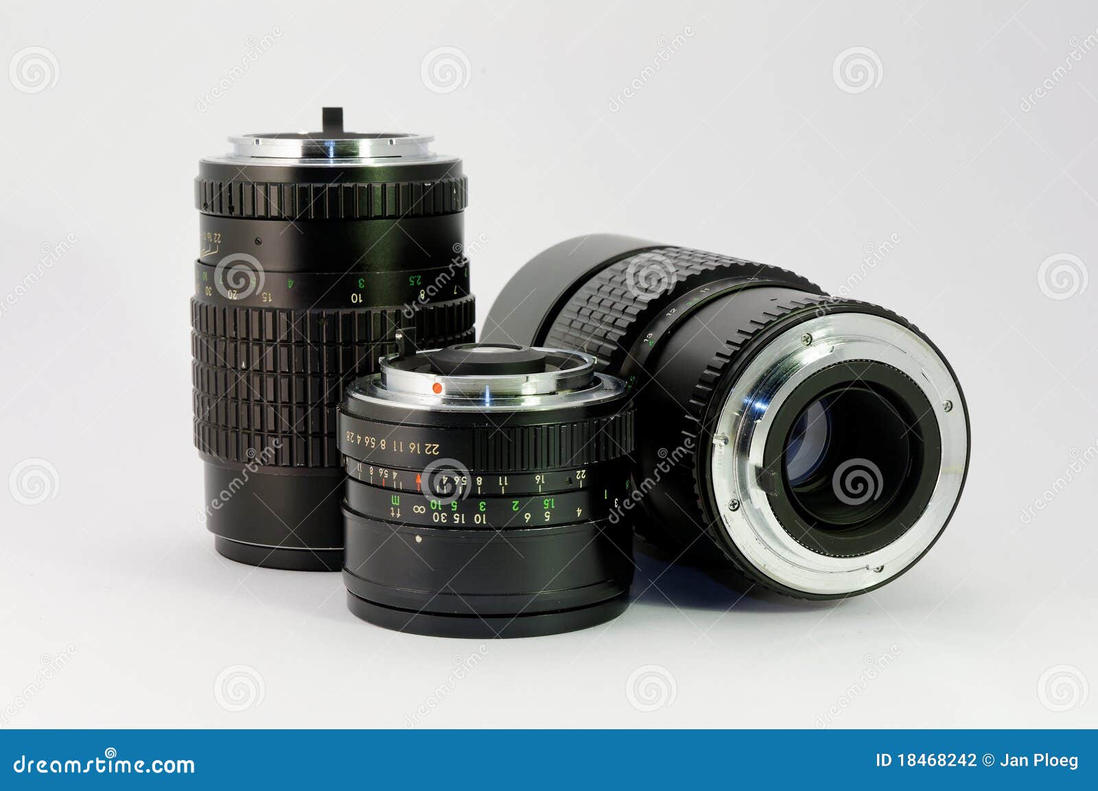 Old lenses stock photo. Image of black, optical, reusable - 18468242
