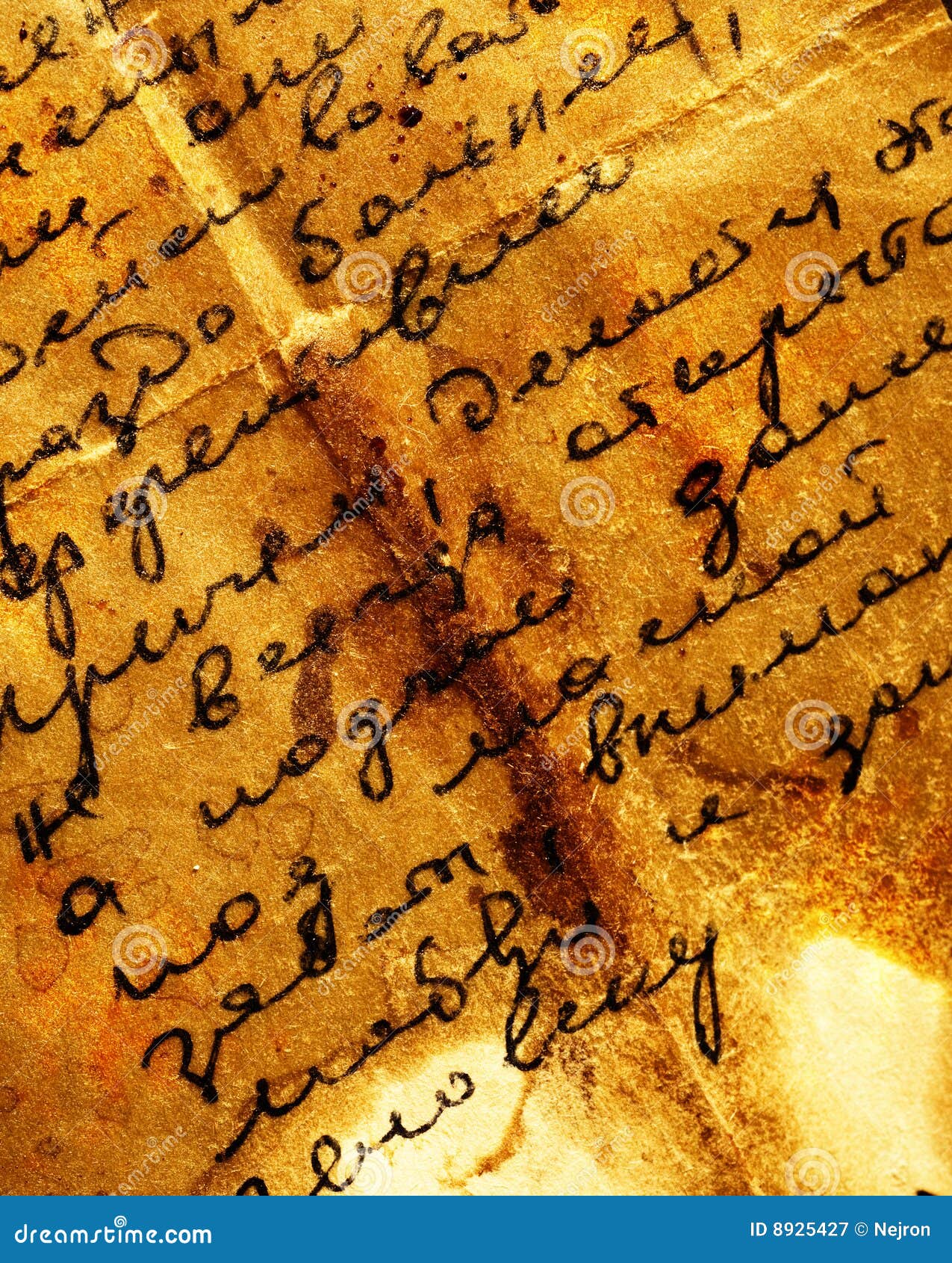 Old letter stock image. Image of pattern, archaeology - 8925427