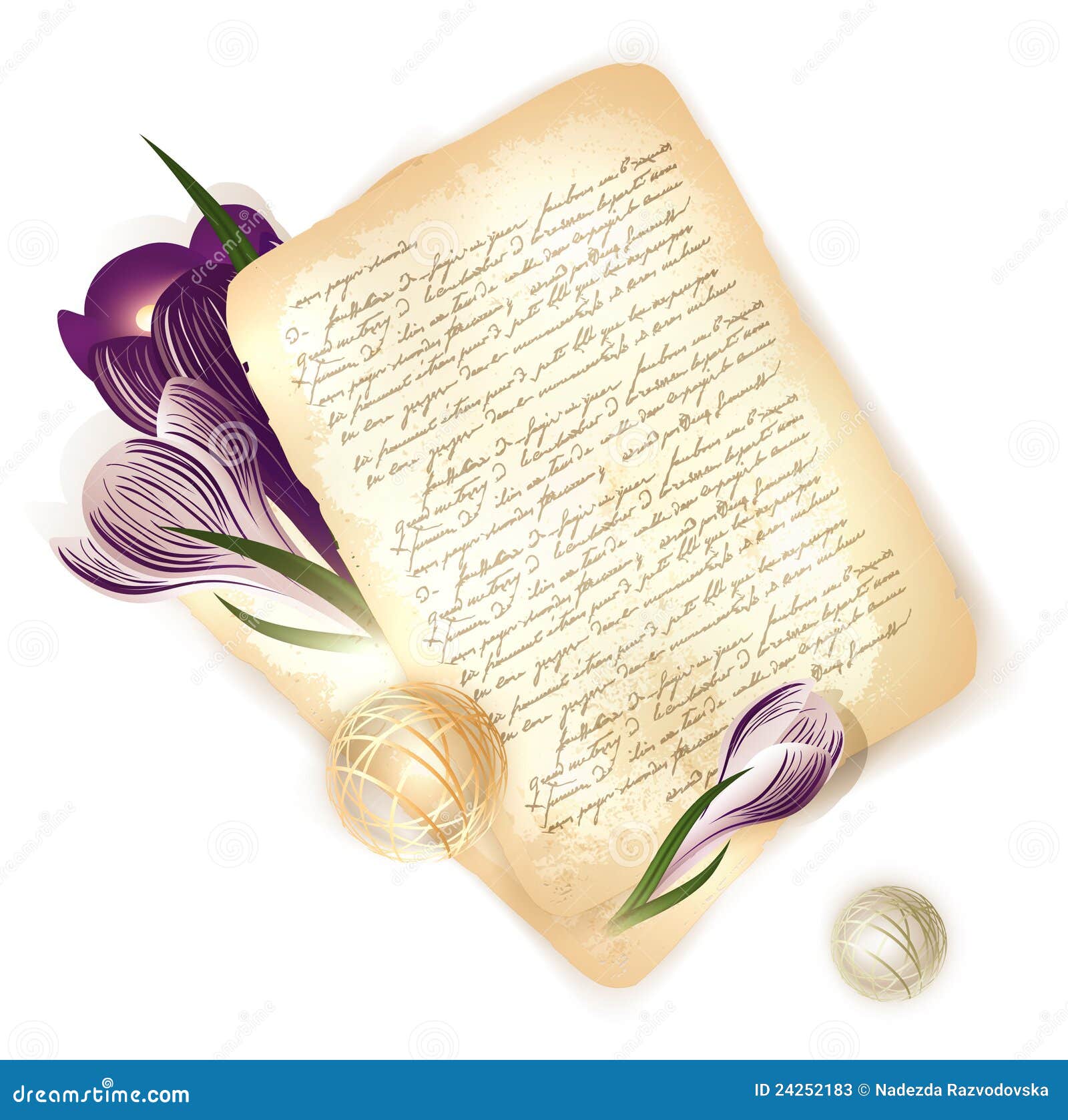 Old Letter Design Clipart