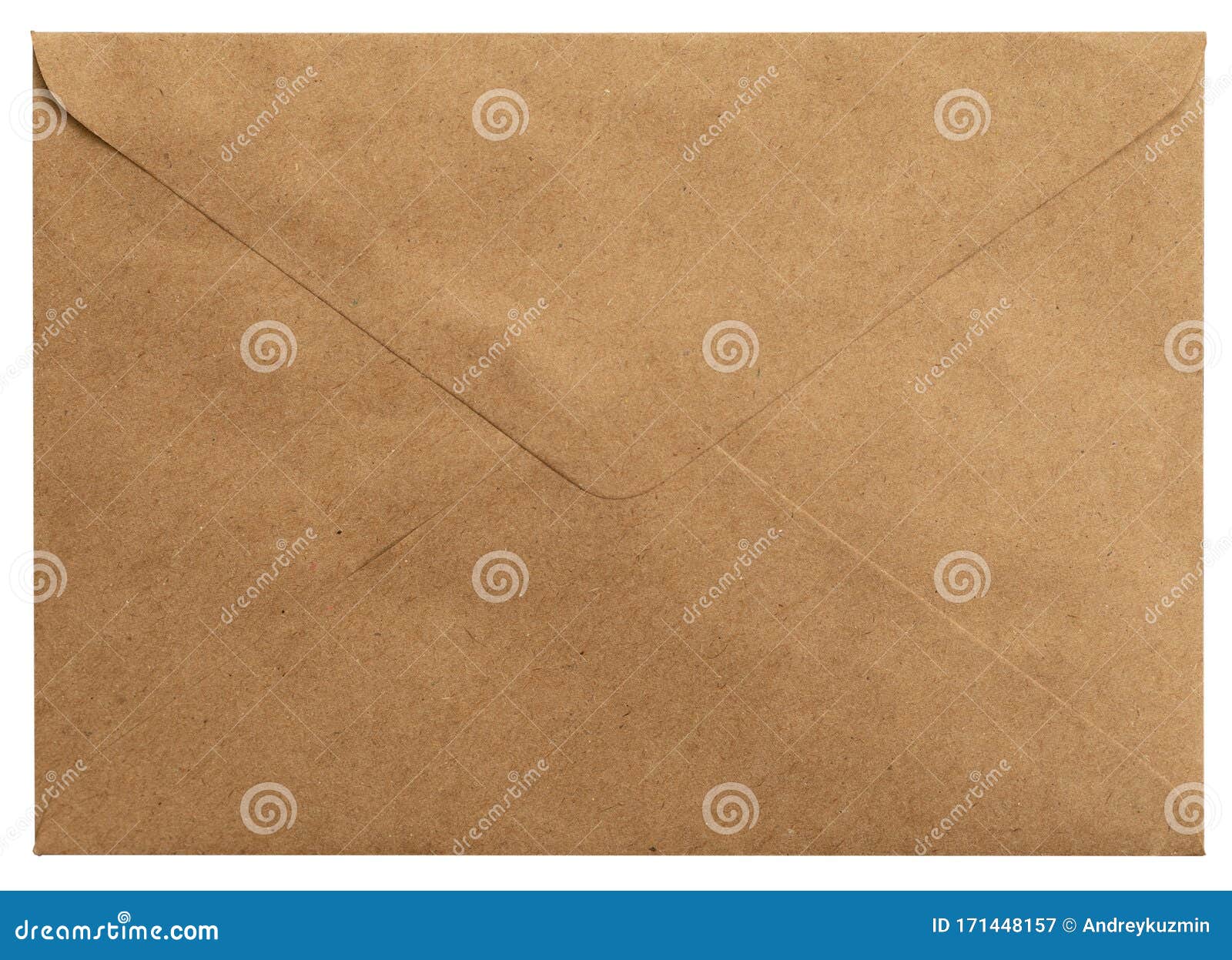 Old Letter Envelope Isolated with Clipping Path Included Stock Image ...