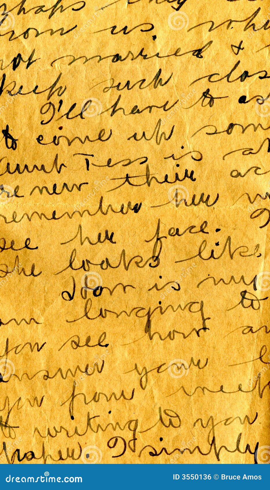 Old Letter Handwriting Detail Stock Photo - Image of detail, phrase ...