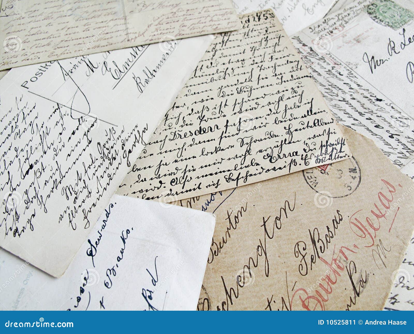 Old letters stock image. Image of letter, mail, text - 10525811