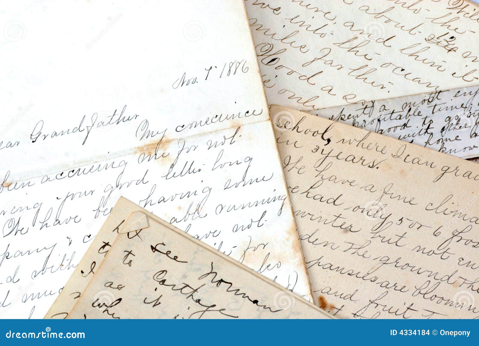 Old Letters stock photo. Image of write, stained, diary - 4334184