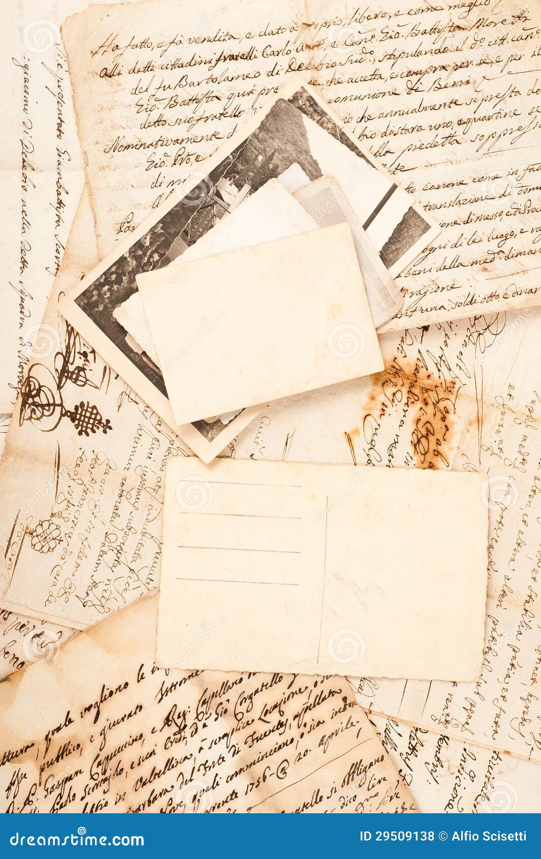 Old letters and photos stock photo. Image of older, letters - 29509138