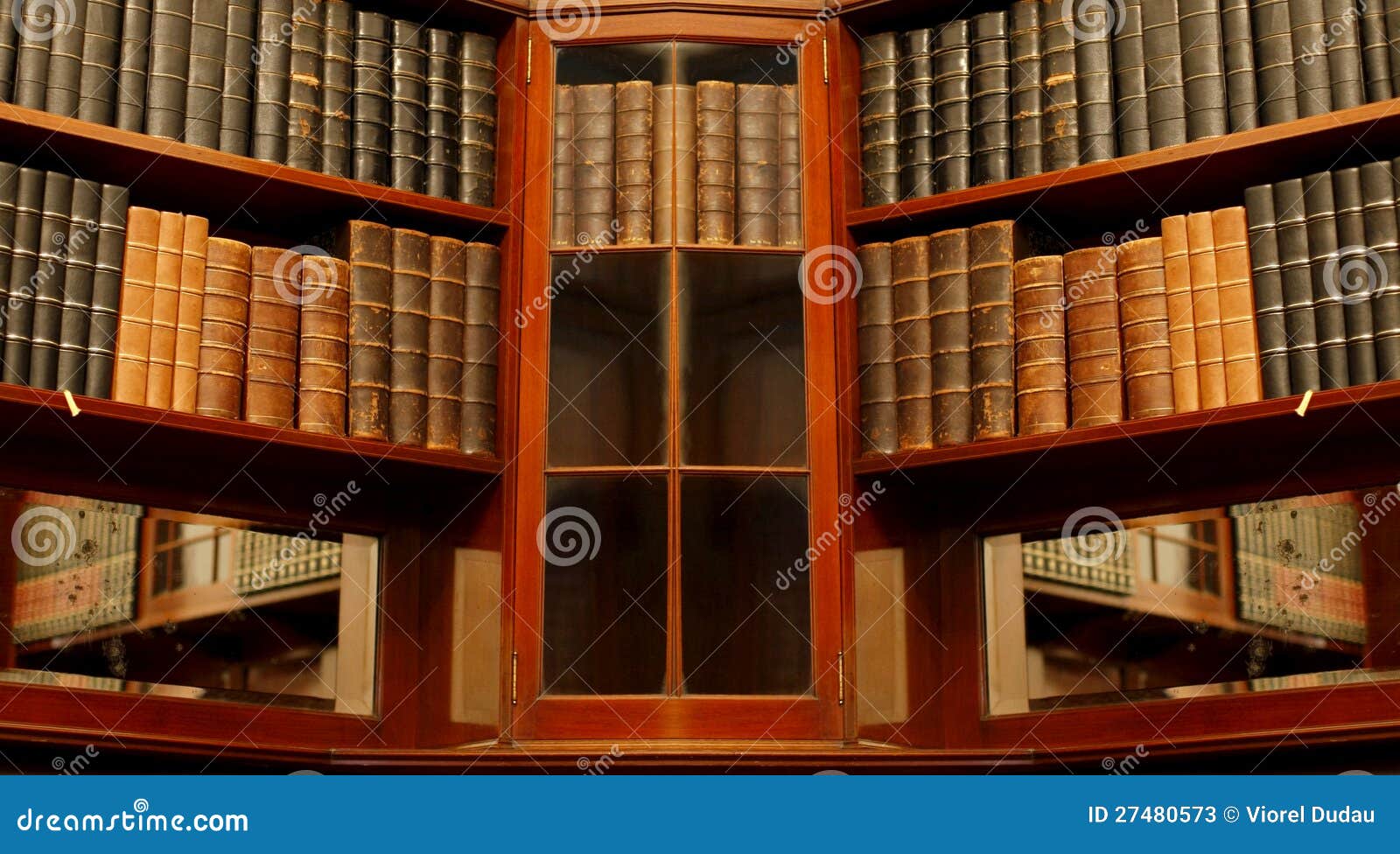 Old library stock image. Image of bookshelf, leather - 27480573